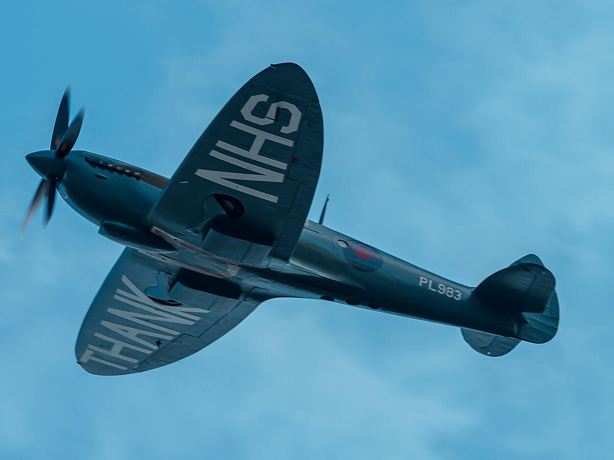 THANK U NHS Spitfire flypast 11th July - Olympus UK E-System User Group