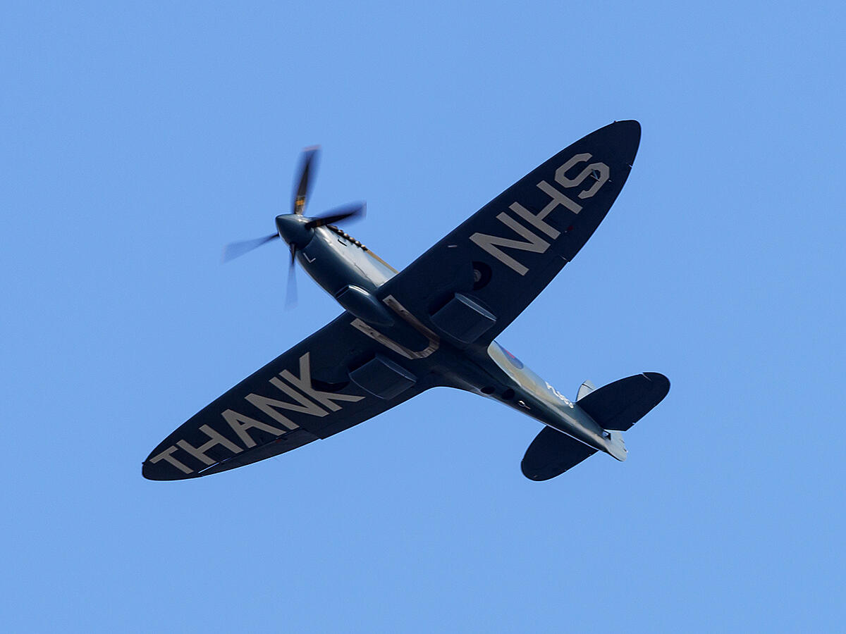 THANK U NHS Spitfire flypast 11th July - Olympus UK E-System User Group