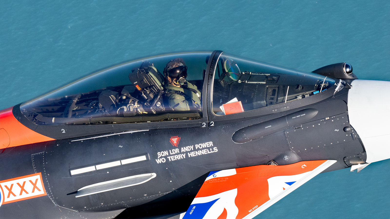 'Black Jack' RAF Typhoon Display Team air to air photo shoot North ...